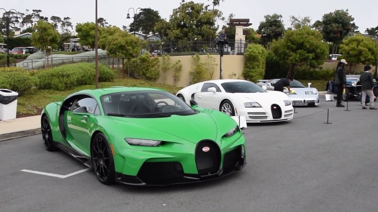 Car Week 2021 - Bugatti Display at Pebble Beach - YouTube