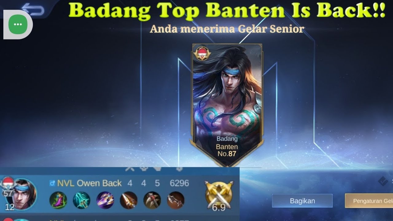Badang terbaik Di dunia Ini Brother Mobile Legends - YouTube