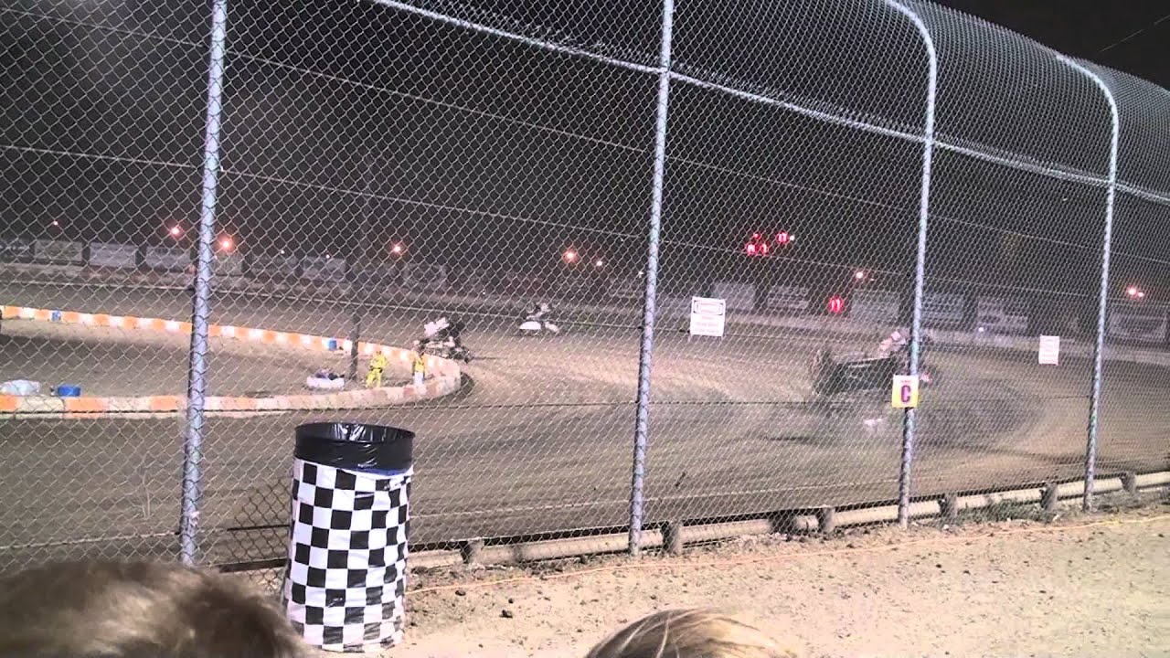 Ohsweken Speedway Part 2-2 World Of Outlaws Feature Race, WINNER Tony ...