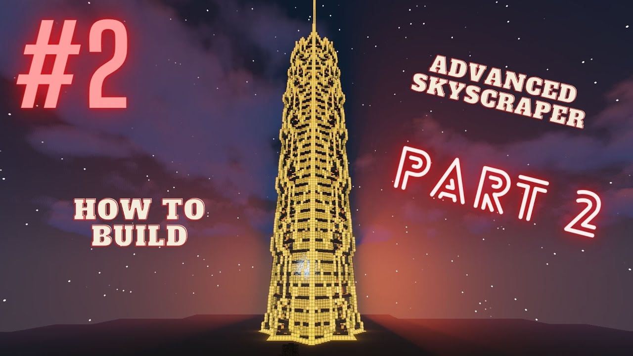 Minecraft Advanced Skyscraper Tutorial (Final part) - YouTube