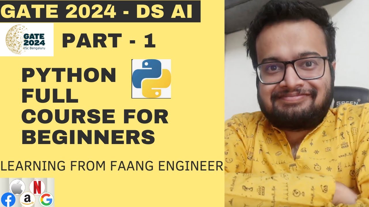 Python Full Course For Beginners Part 1 Gate 2024 Ds Ai Iisc