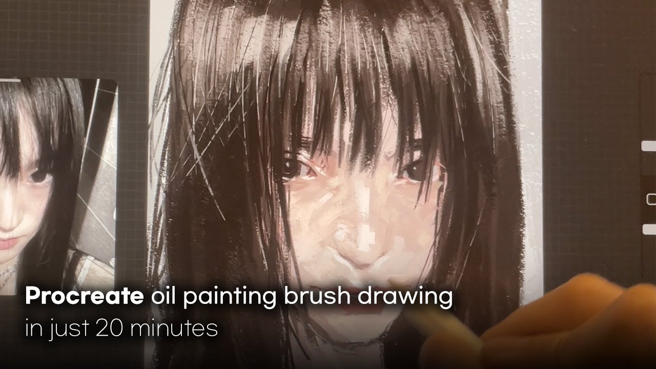 Procreate oil painting brush drawing in just 20 minutes - YouTube
