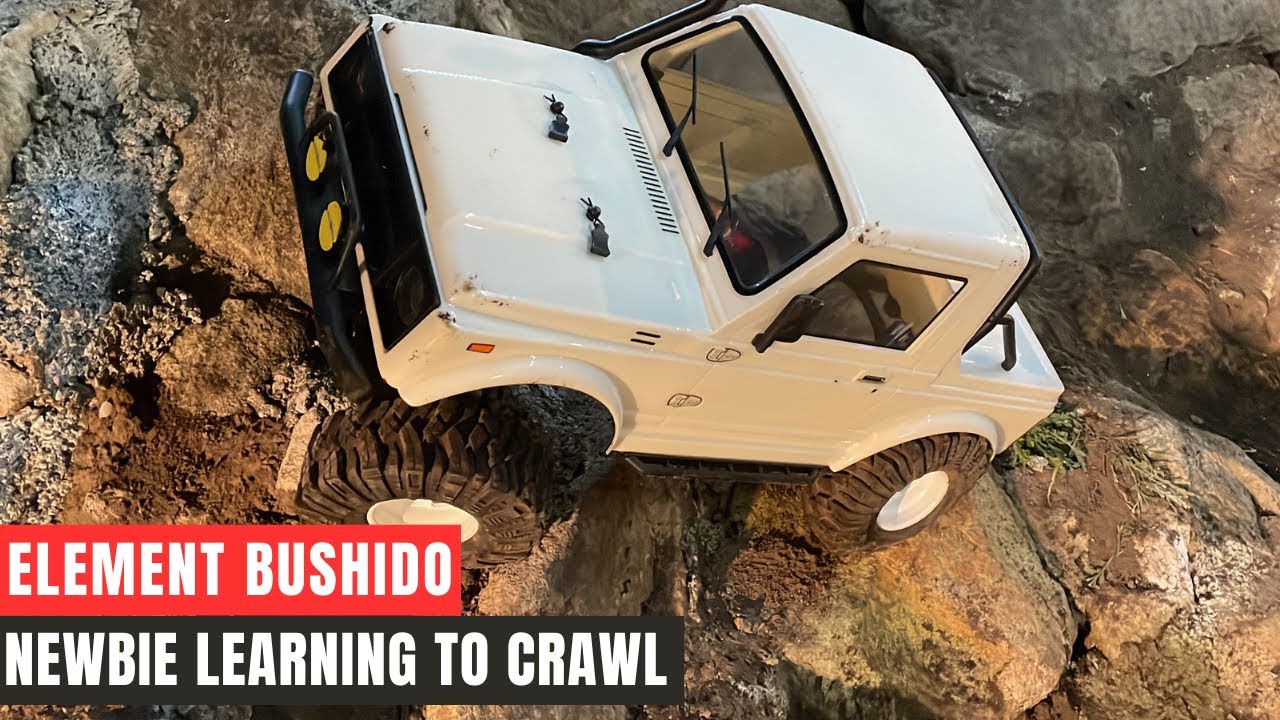 Newbie Learning to Crawl - Element Bushido #rccrawler - YouTube