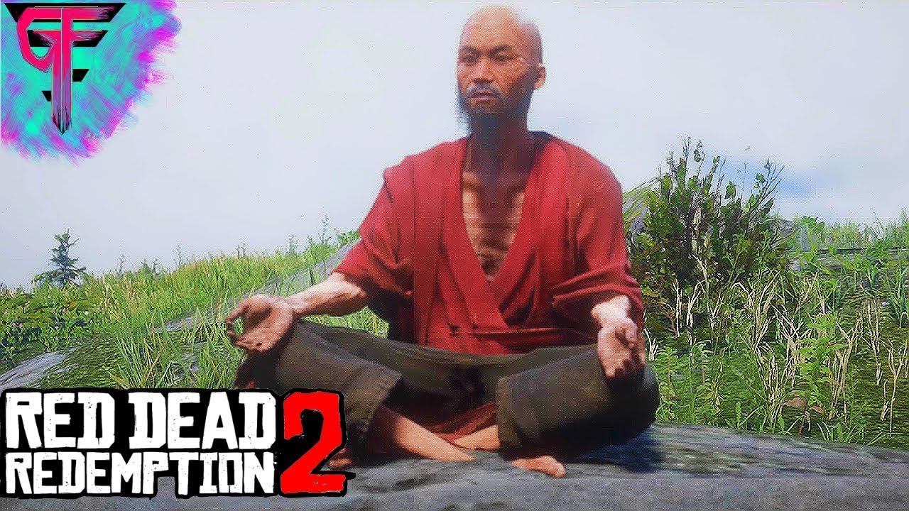 Red Dead Redemption 2 - Meditating Monk In The Mountain - YouTube