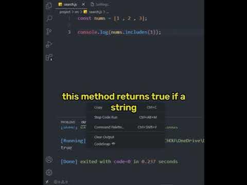 The includes() method in js - YouTube