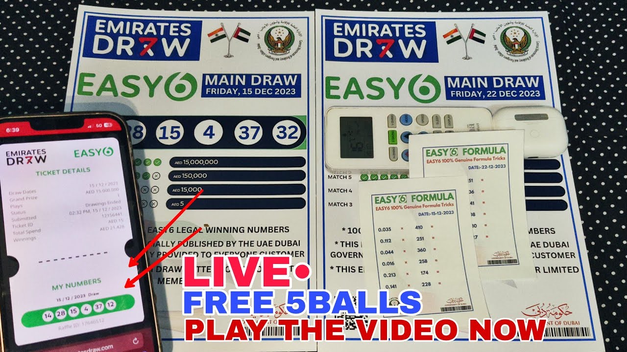 EMIRATES DRAW || 22-12-2023 || EMIRATES DRAW LIVE #EASY6 # ...