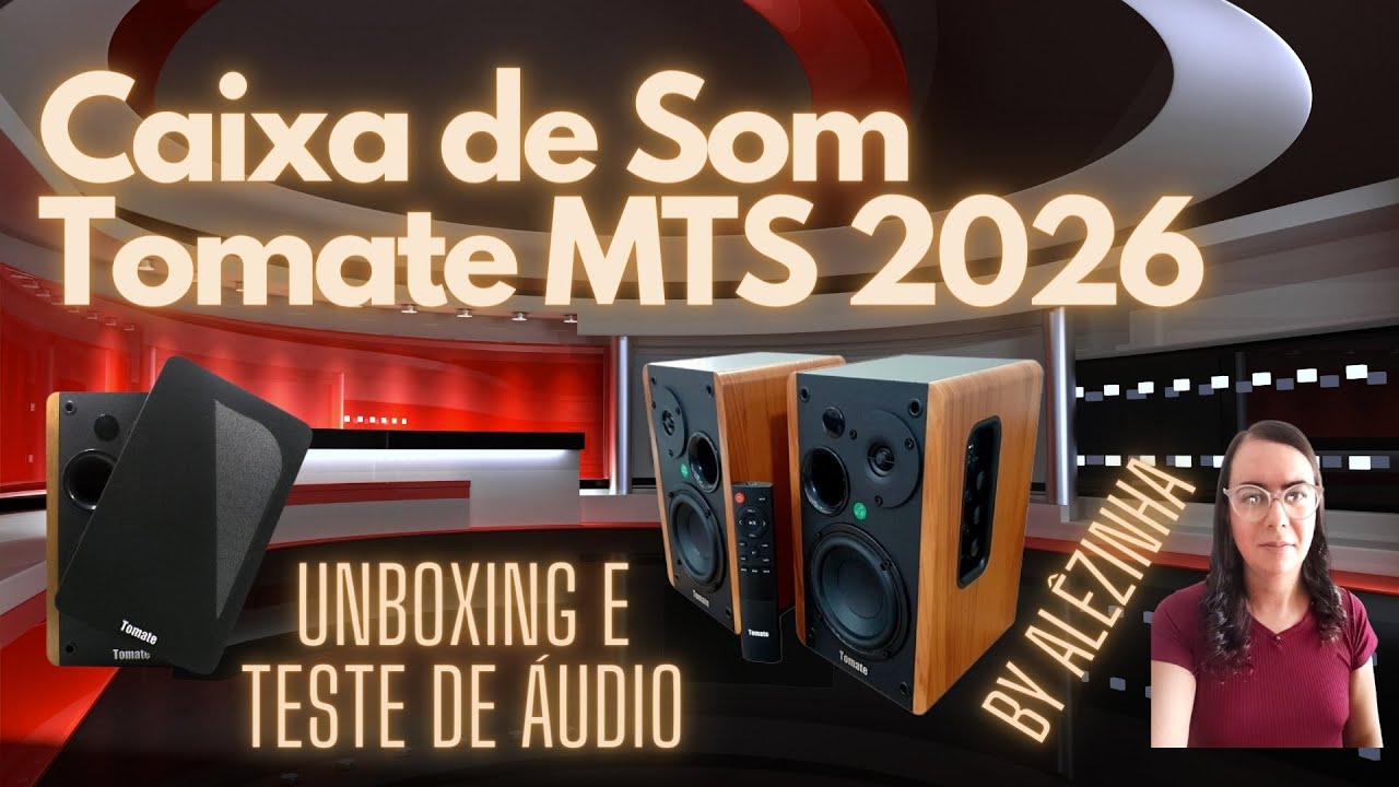 MONITORES DE ÁUDIO TOMATE MTS 2026: UNBOXING E TESTE DE ÁUDIO BY ...