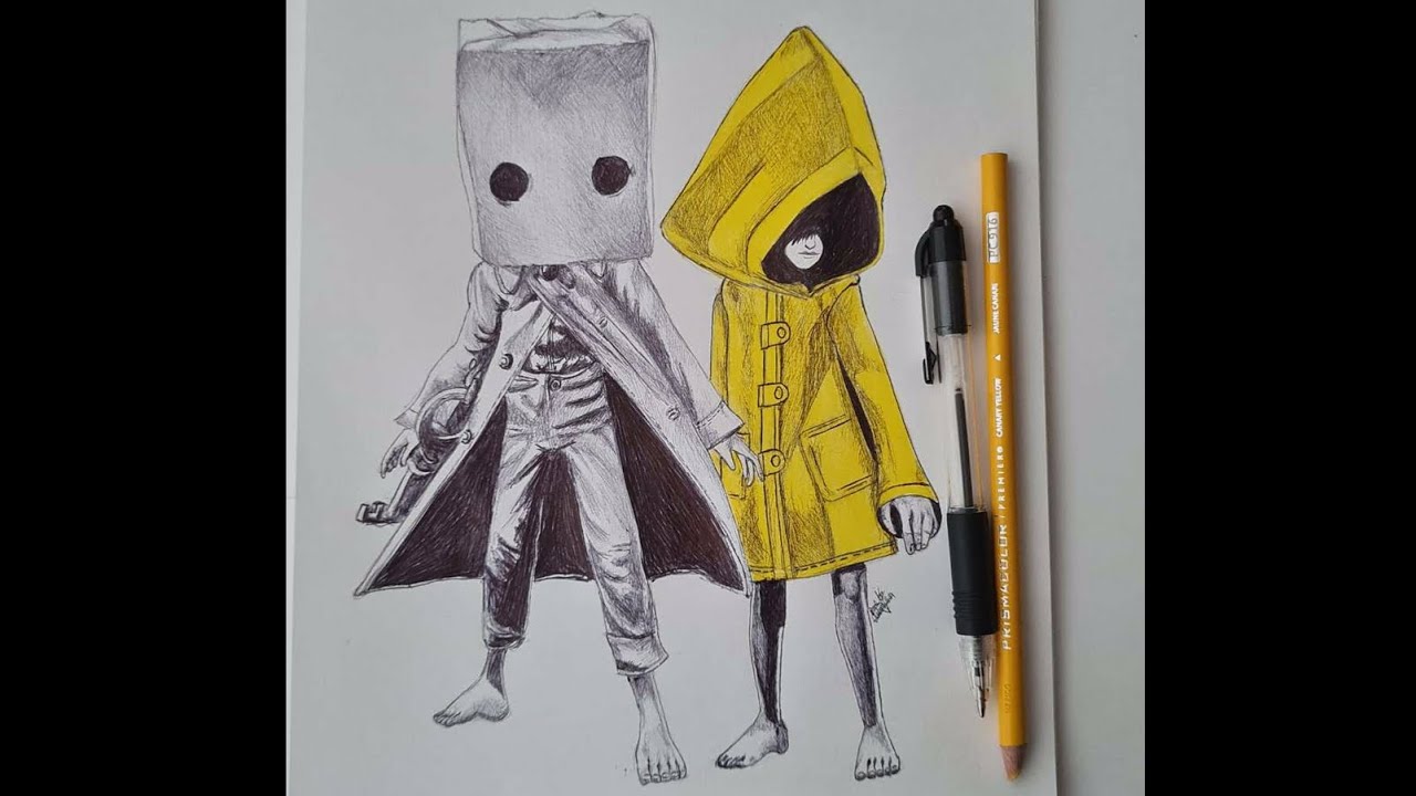 Little Nightmares 2 Pen Drawing - YouTube