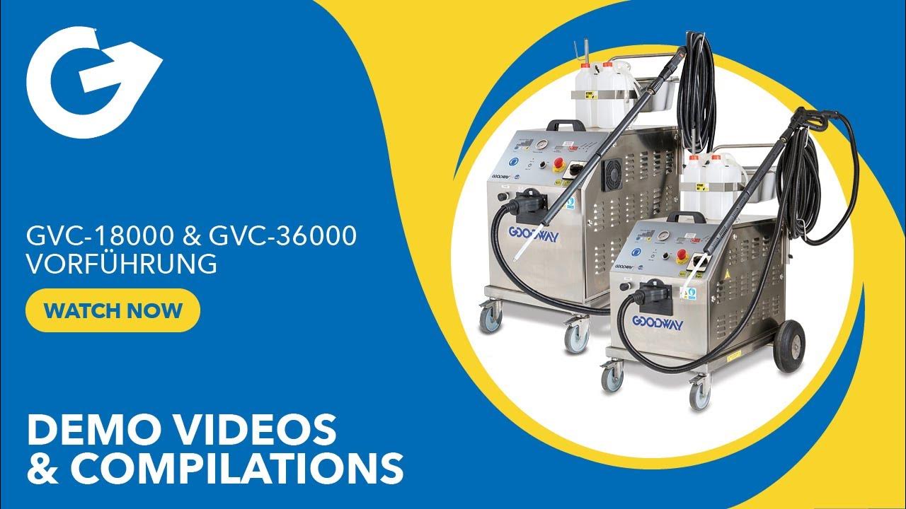 Goodway® GVC-18000/GVC-36000 Trockendampfreiniger - Entfernung von Allergenen und ...