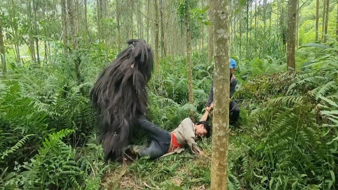 Monster like King Kong catches a hunter in the forest, Tieu Vy Ca - YouTube