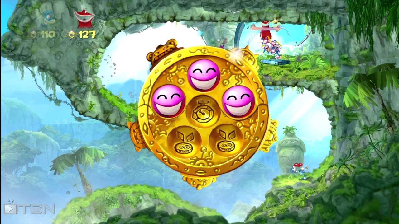 Rayman Origins - Walkthrough Part 14 Ticklish Temples Commentary ft ...