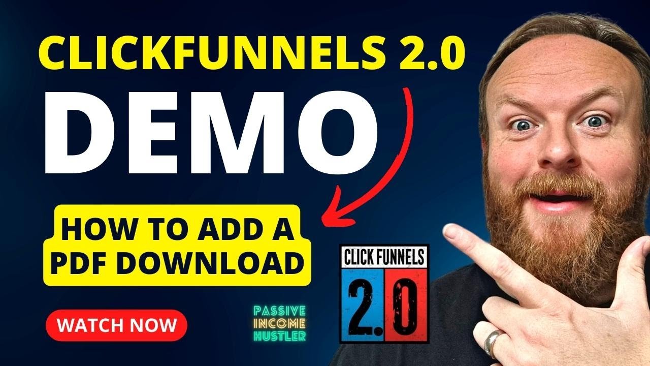 ClickFunnels 2.0 DEMO - How to Add A File to Download in Click Funnels 2.0 + My $12,000 Mega ...