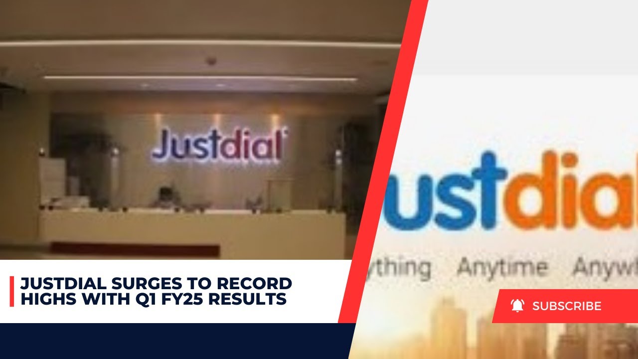 Justdial Surges to Record Highs with Q1 FY25 Results - YouTube