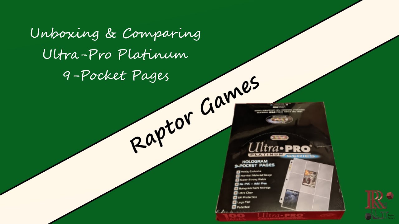 Checking Out Ultra Pro Platinum 9 Pocket Pages - YouTube