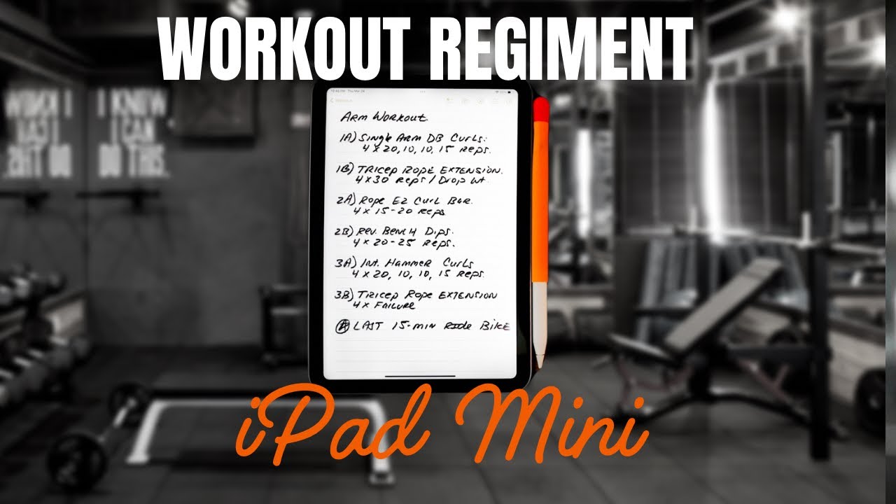 How To Create A Workout Regimen Using iPad Mini 6 - YouTube