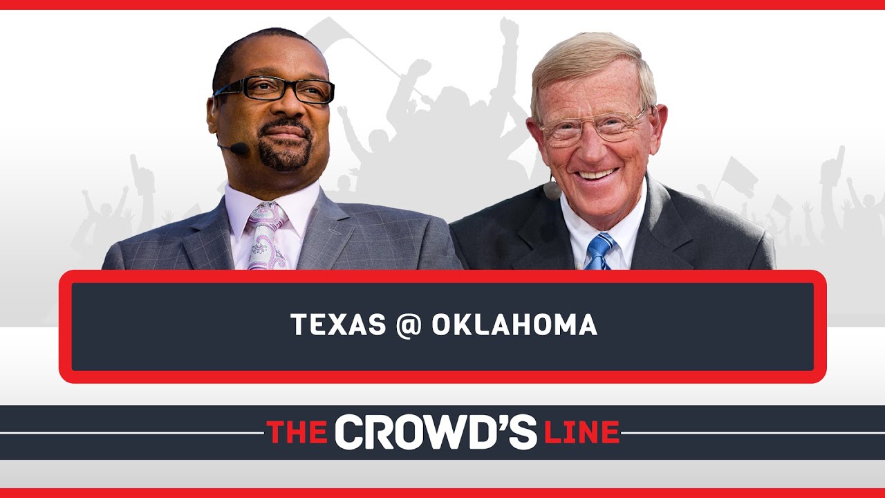 Texas @ Oklahoma Coach Lou Holtz And Mark May College Football - YouTube