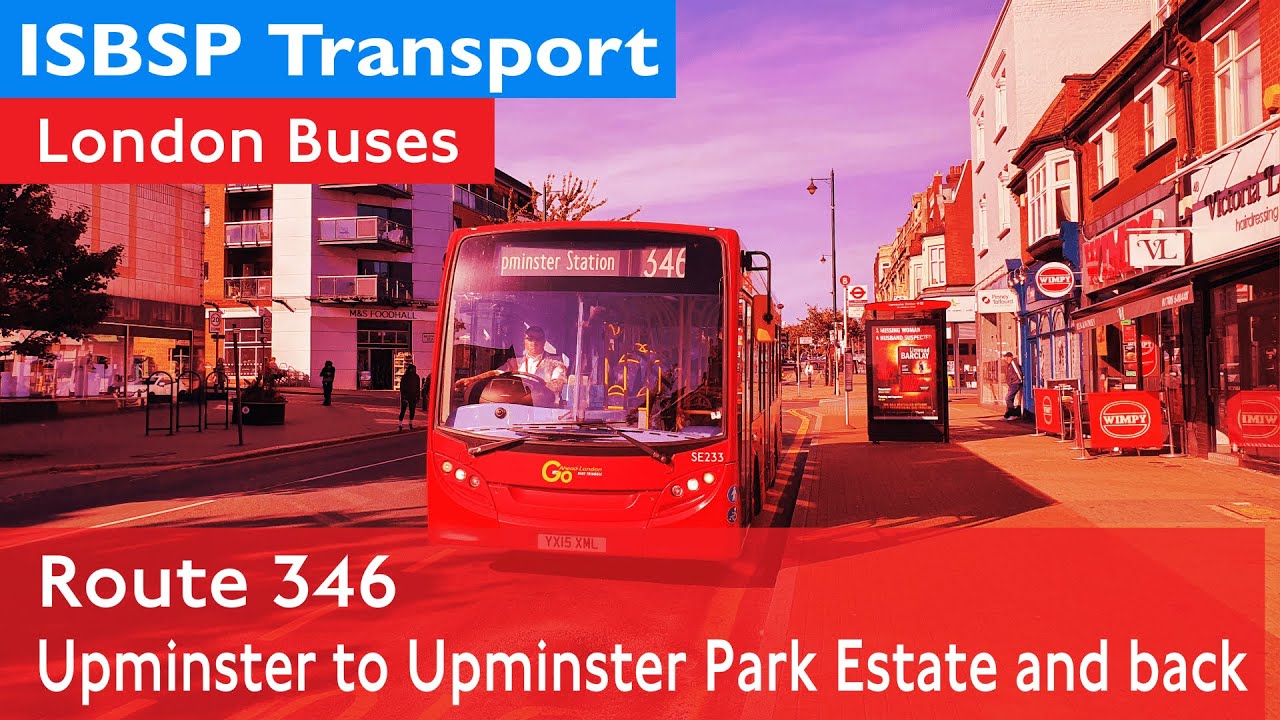 [OUTDATED] London Buses - 346 - Route Visual - Upminster to Upminster ...
