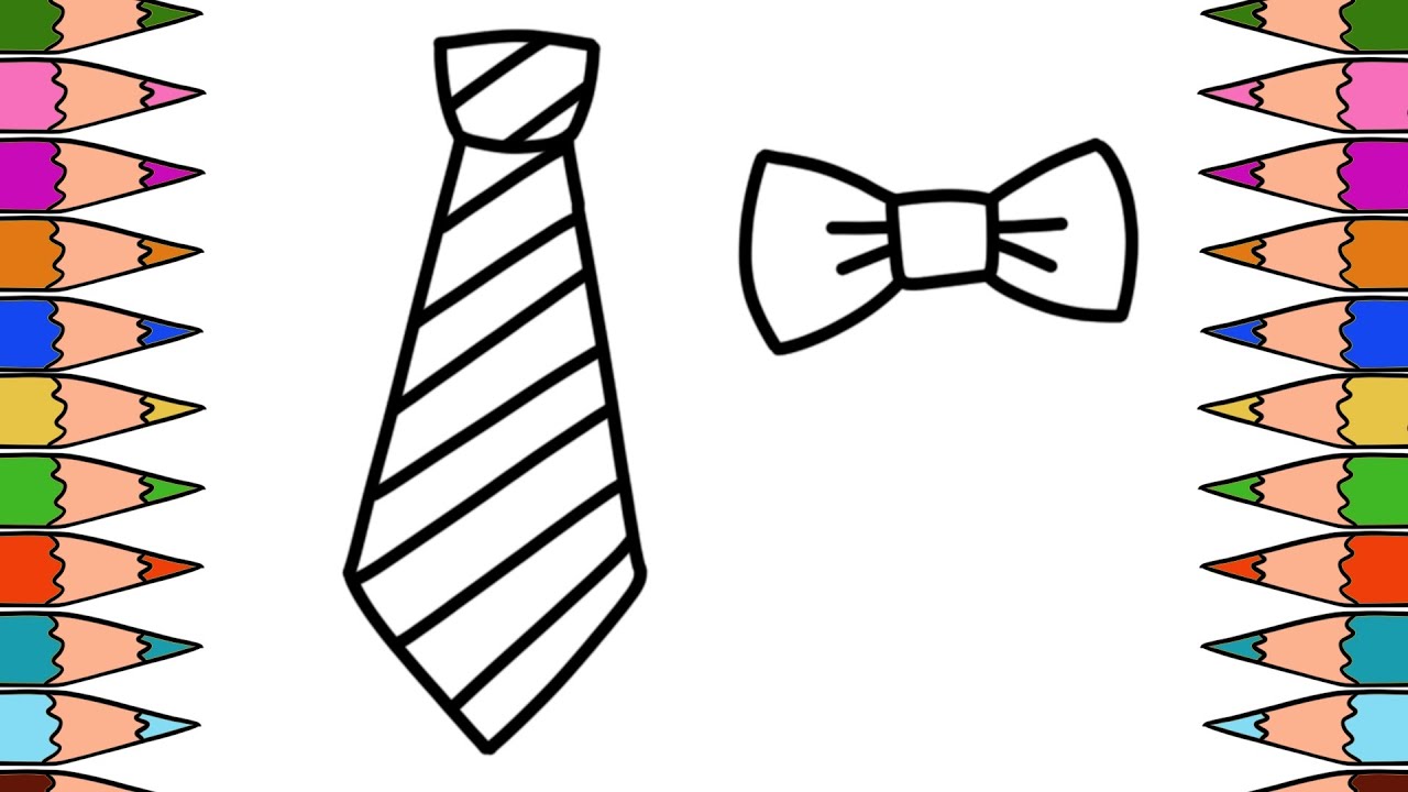 How To Draw Tie and Bow Tie - Drawing For Kids and Beginners - YouTube