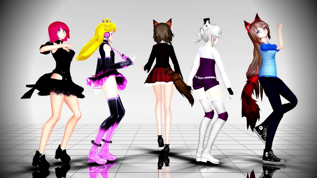 [MMD x Allei x Aphmau x MLP x Mario x FNAF] Carry Me Off - YouTube