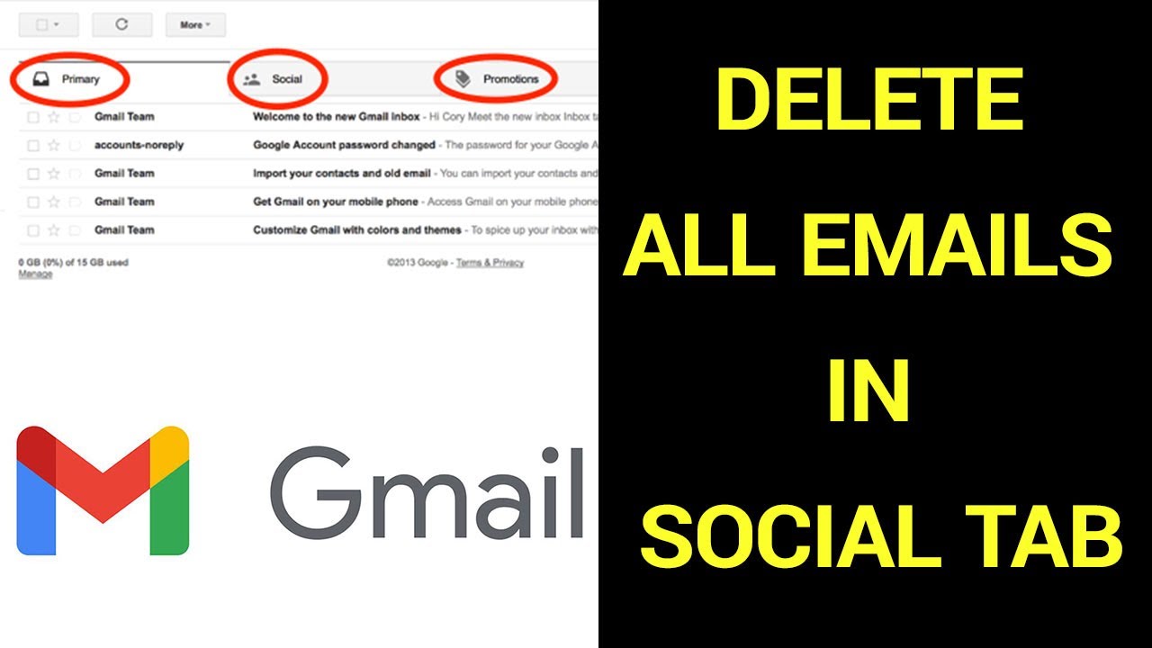 How To Delete All Emails In Social Tab At Once How To Empty Social Tab How To Delete All Emails In Social Tab At Once How To Empty Social Tab
