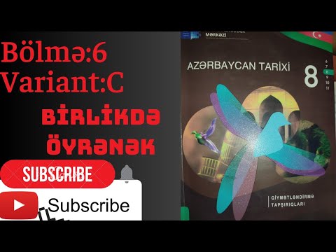 8-Ci Sinif Dim Azərbaycan Tarixi Bölmə 6 Variant C