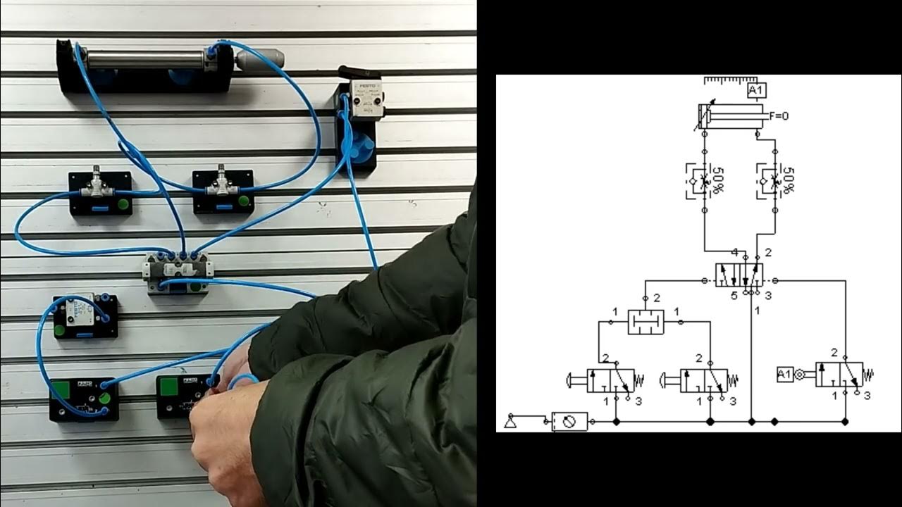 PRÁCTICA NEUMÁTICA 5 VÁLVULA DE SIMULTANEIDAD AND Y - YouTube