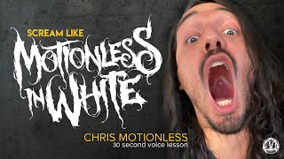 Chris Motionless Screaming Live