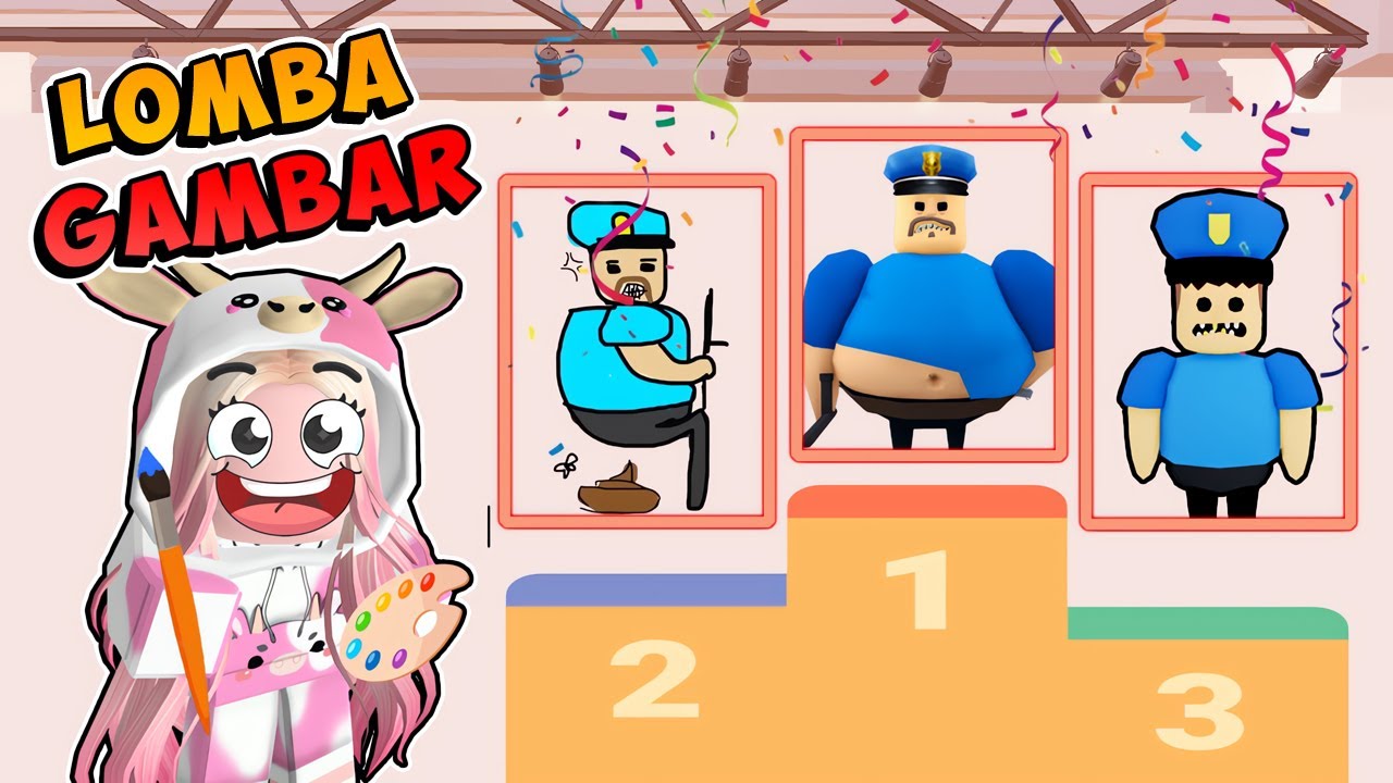 MOMON & ATUN CHALLENGE GAMBAR BARRY'S THE PRISON! SIAPA YANG MENANG ...
