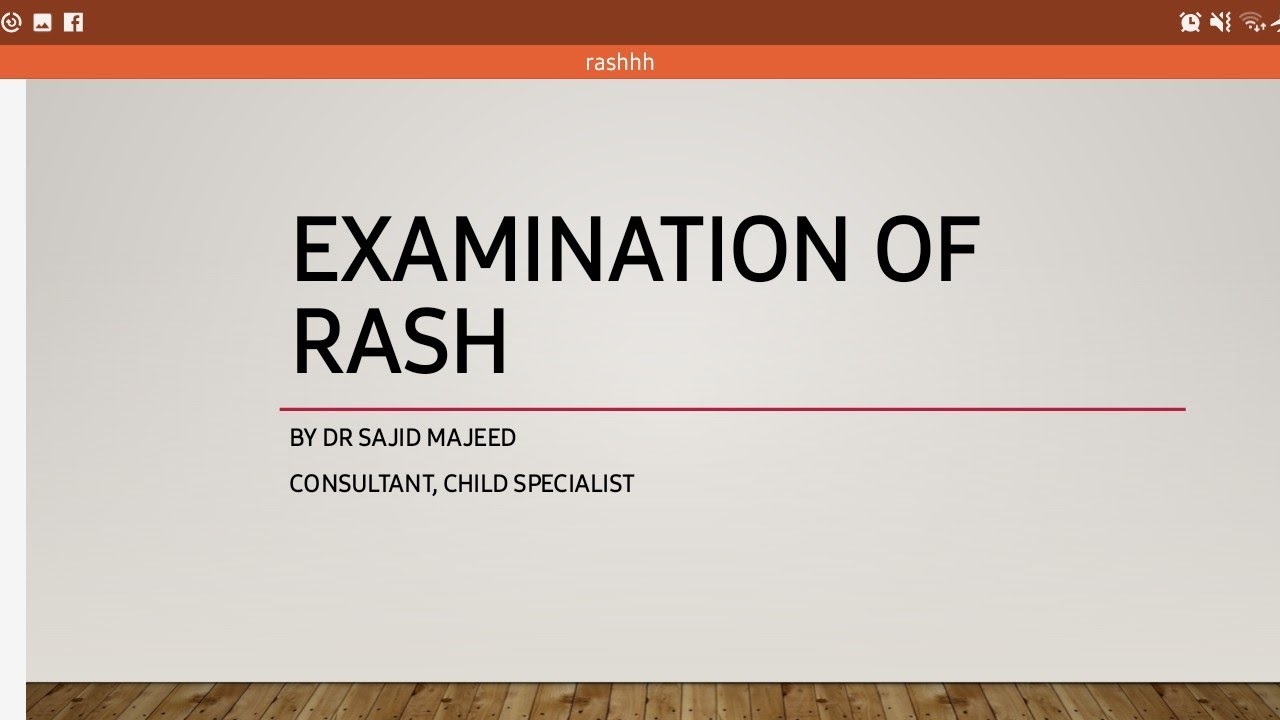examination of rash - YouTube