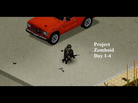 Project Zomboid Road to 365 Days (Day 1-4 Modded Survival) - YouTube