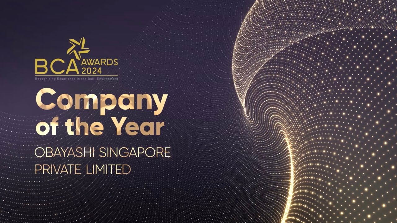 BCA Awards 2024, Company of the Year: Obayashi Singapore Pte Ltd - YouTube
