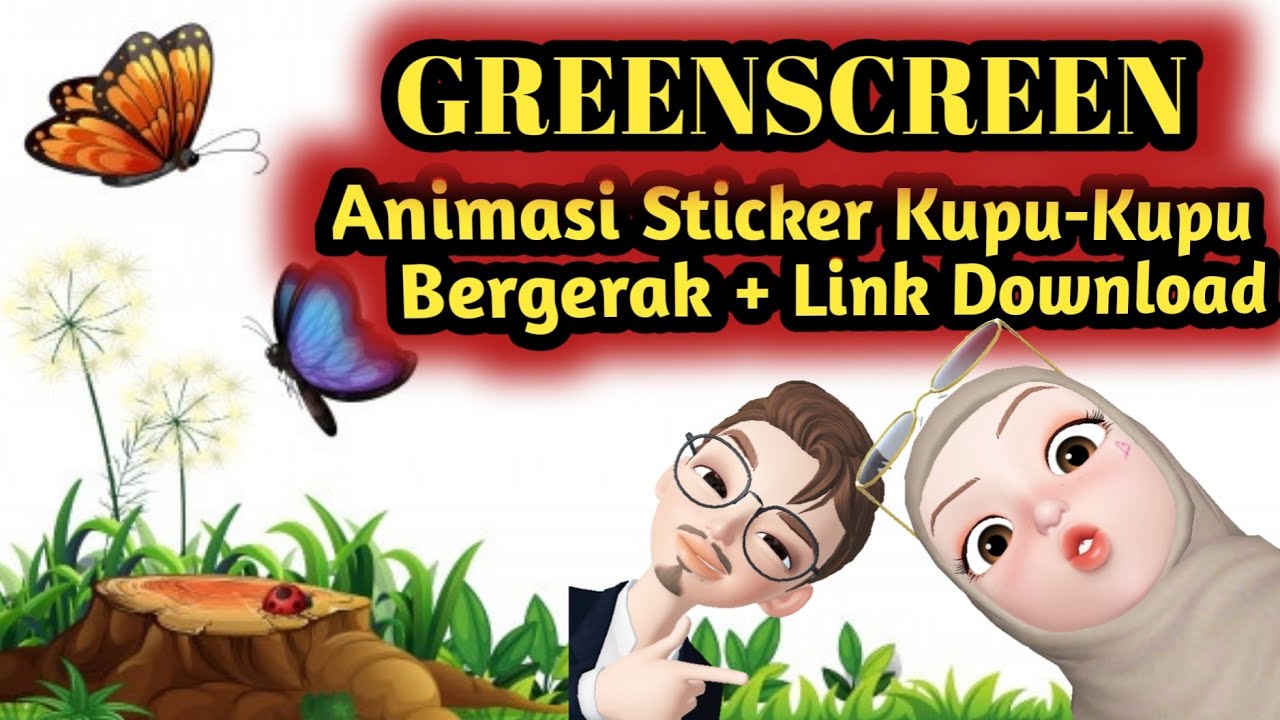 GREEN SCREEN Animasi Bergerak Butterfly | Kupu-Kupu | + Link Download ...