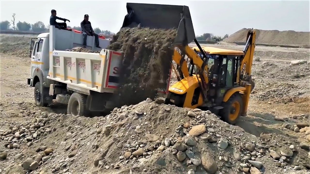 JCB Dozer Amazing Work in Different Place - JCB Backhoe in work - YouTube