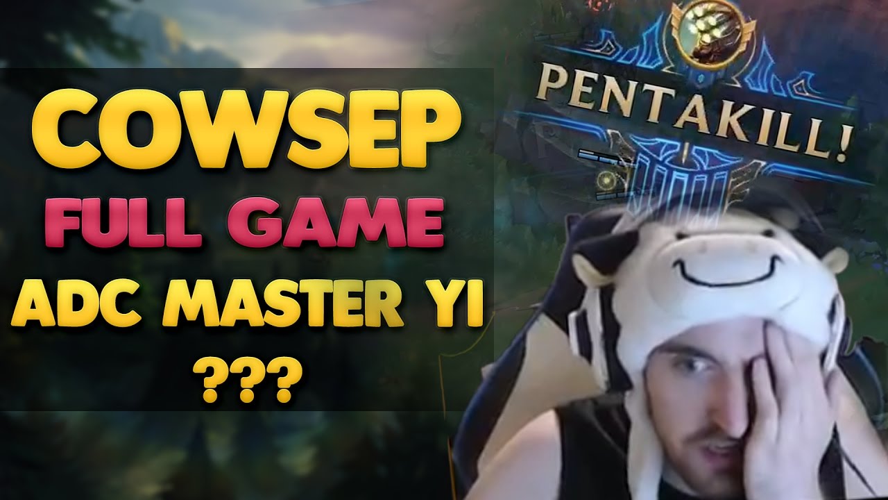 ADC Master Yi in Lane - COWSEP GAMEPLAY - YouTube