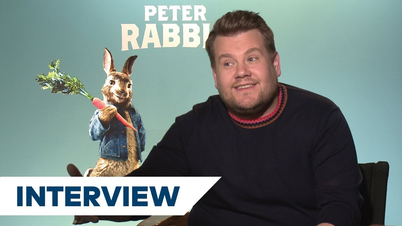 James Corden and cast on making Peter Rabbit - YouTube