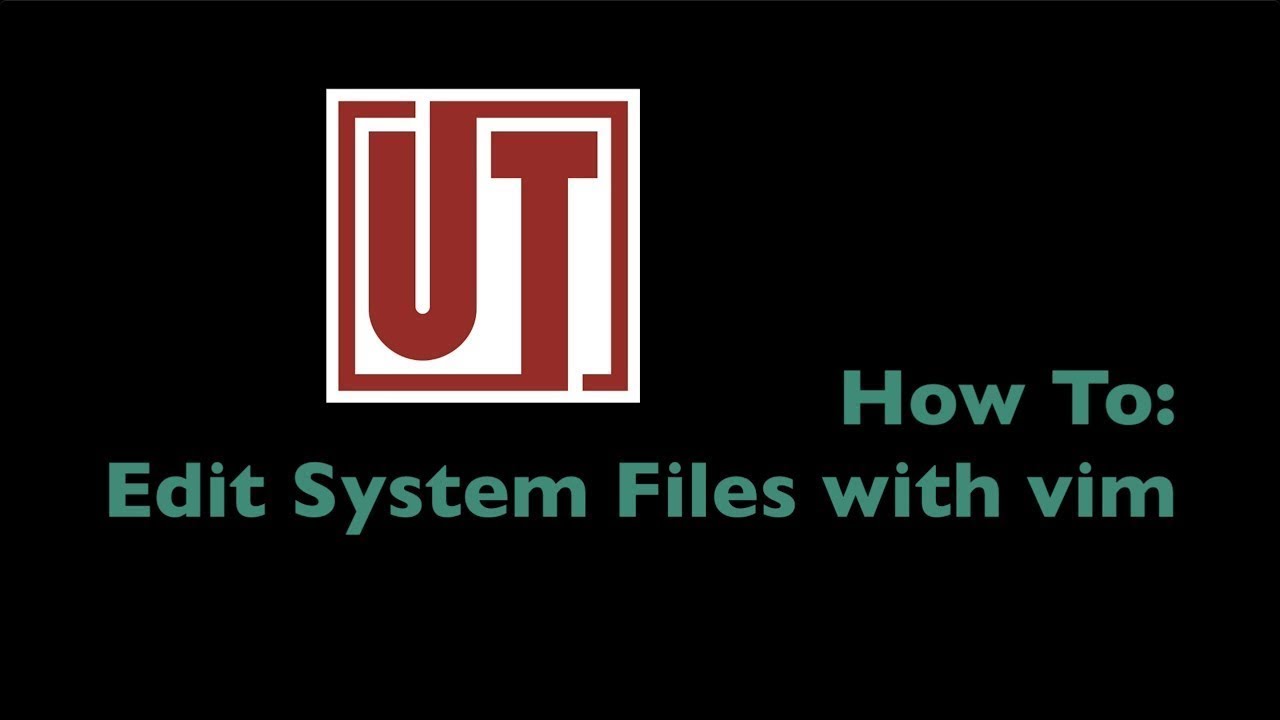 How To Edit System Files In Linux With Vim YouTube how-to-edit-system-files-in-linux-with-vim-youtube