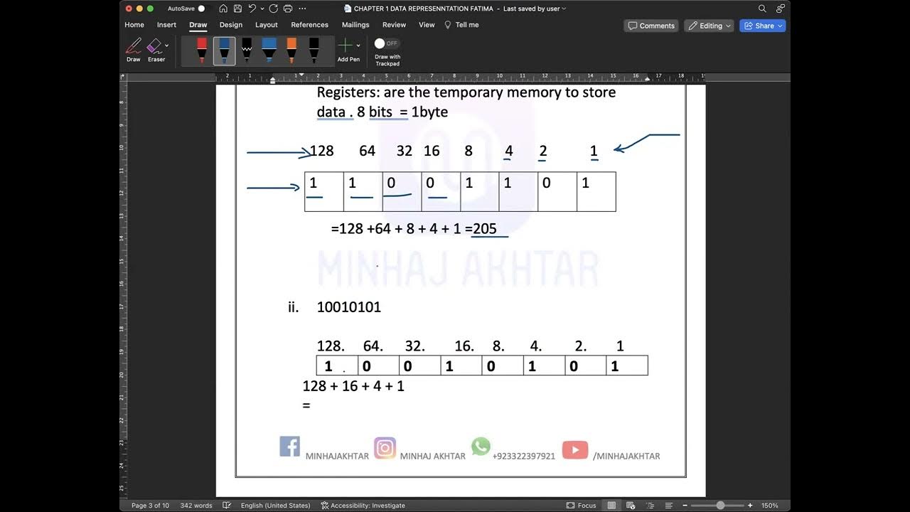 Igcse / O levels Computer Science : Data Representation-Number System - YouTube