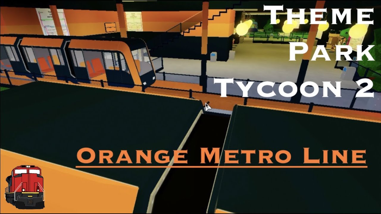Theme Park Tycoon 2 Monorail Metro: Orange Line - YouTube