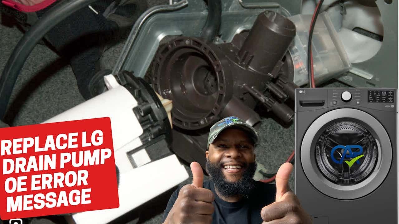 how to replace LG front load washer drain pump..top washer 2024 - YouTube