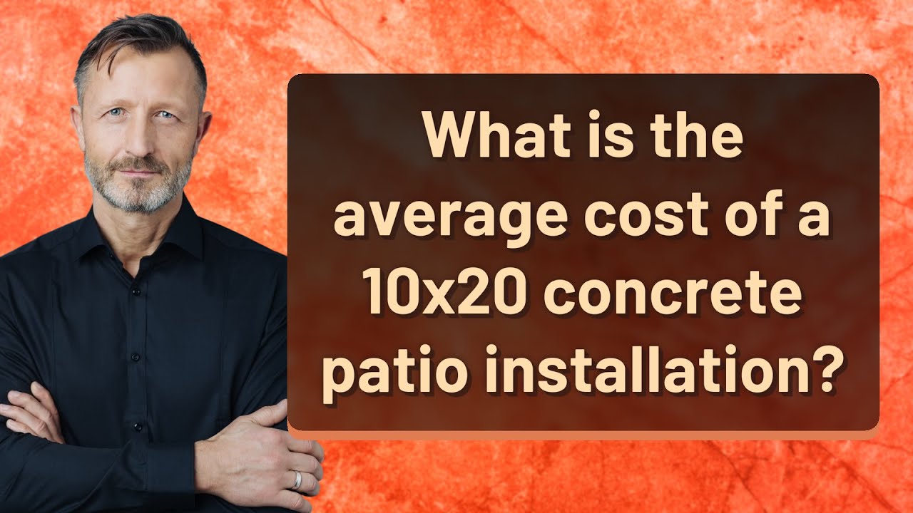 What is the average cost of a 10x20 concrete patio installation? - YouTube