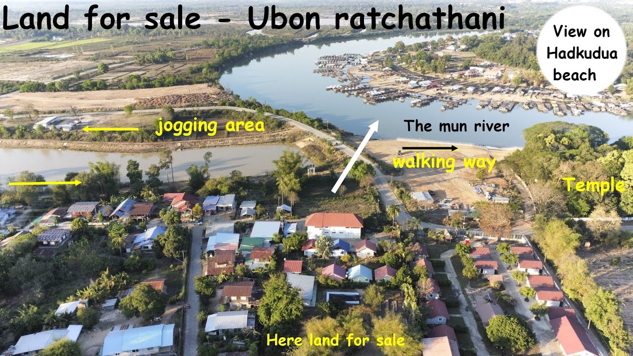 4800 m² – Beautiful land and house for sale with river view in Ubon ...