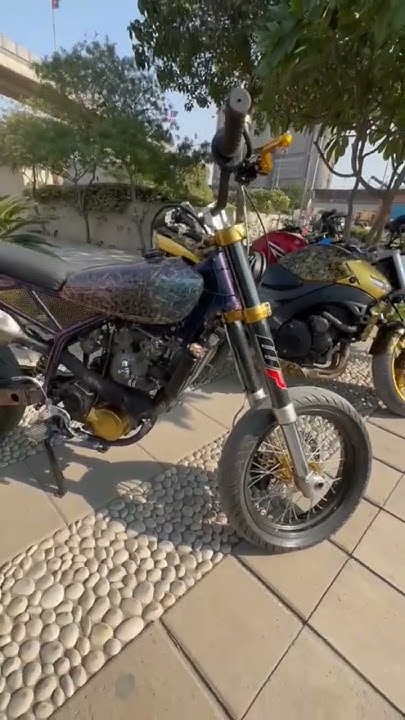 ktm gs 600 1988 converted to street tracker style #motorcycle #diy #respect #viralvideo - YouTube
