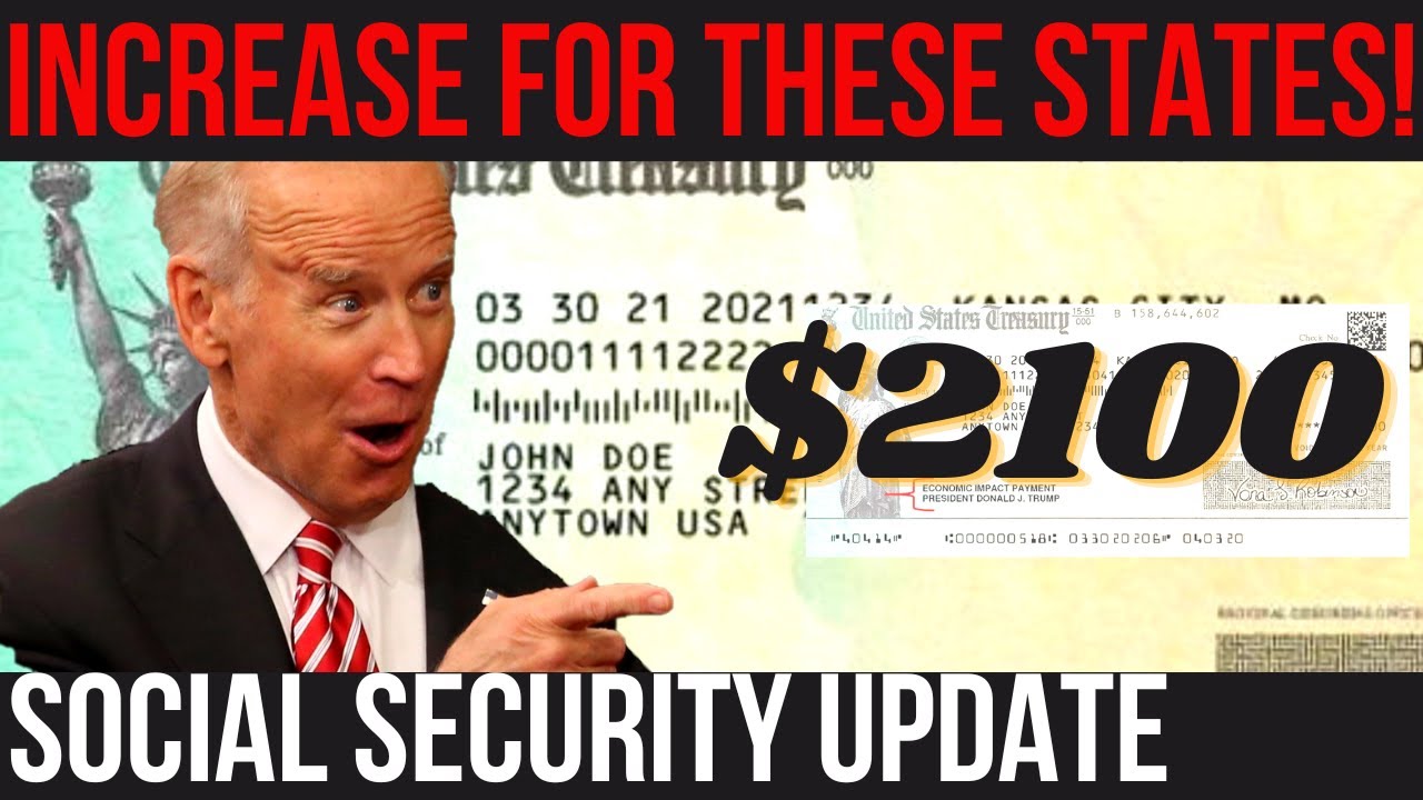 HUGE INCREASE FOR SOCIAL SECURITY CHECKS IN THESE STATES! SSI SSDI ...