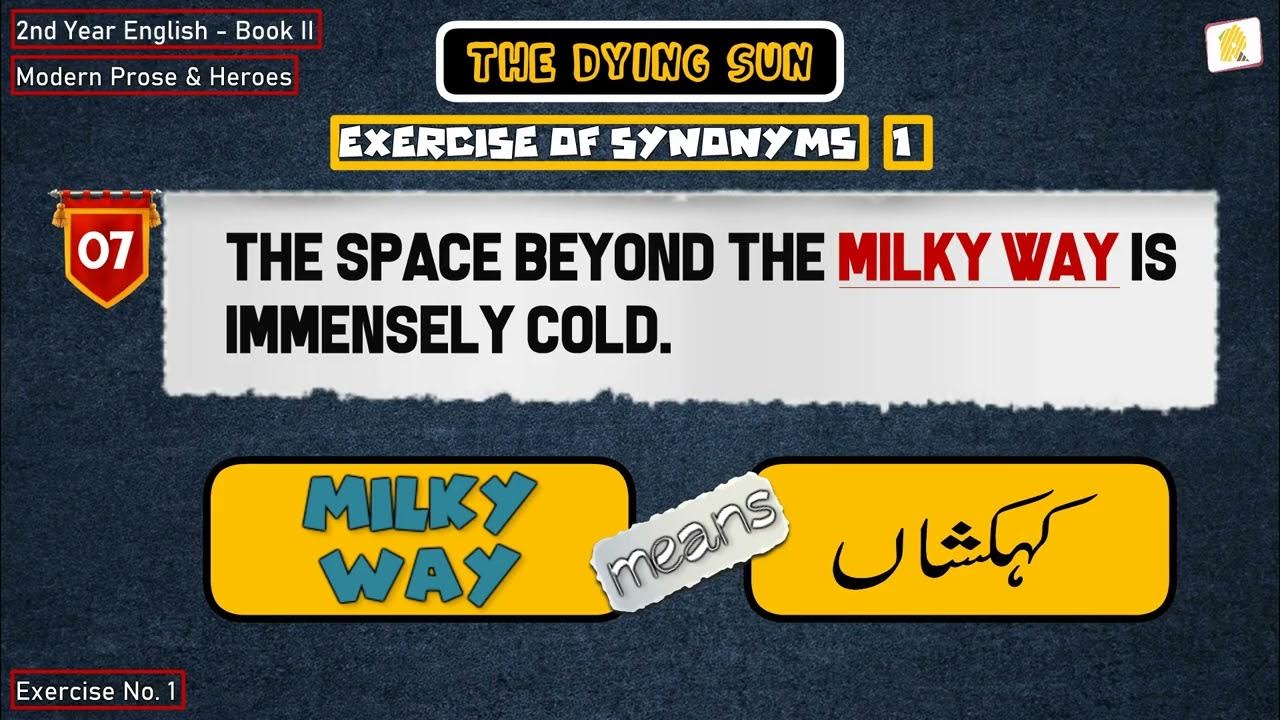 Words Synonyms Dying Sun Exercise 1 with Urdu Meanings words-synonyms-dying-sun-exercise-1-with-urdu-meanings