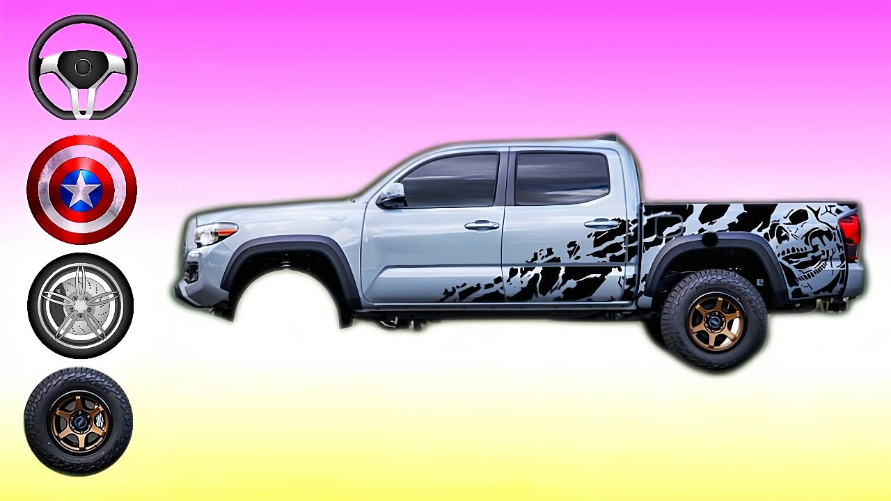 MENEBAK GAMBAR RODA MOBIL OFFROAD 4X4 (OFFROAD CAR) DENGAN BENAR! - YouTube