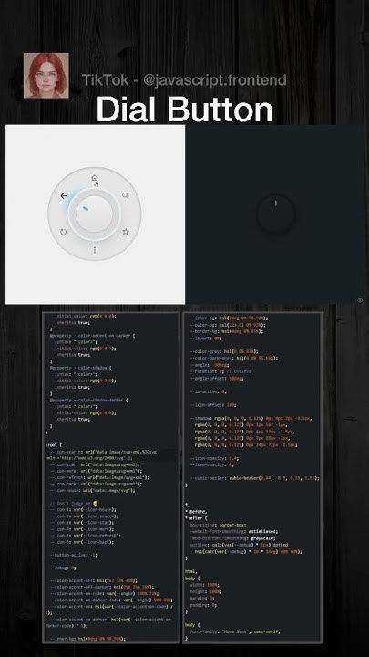 Dial Button Html Css Javascript Html Css Javascript Frontend Cssbutton Css3code Youtube 