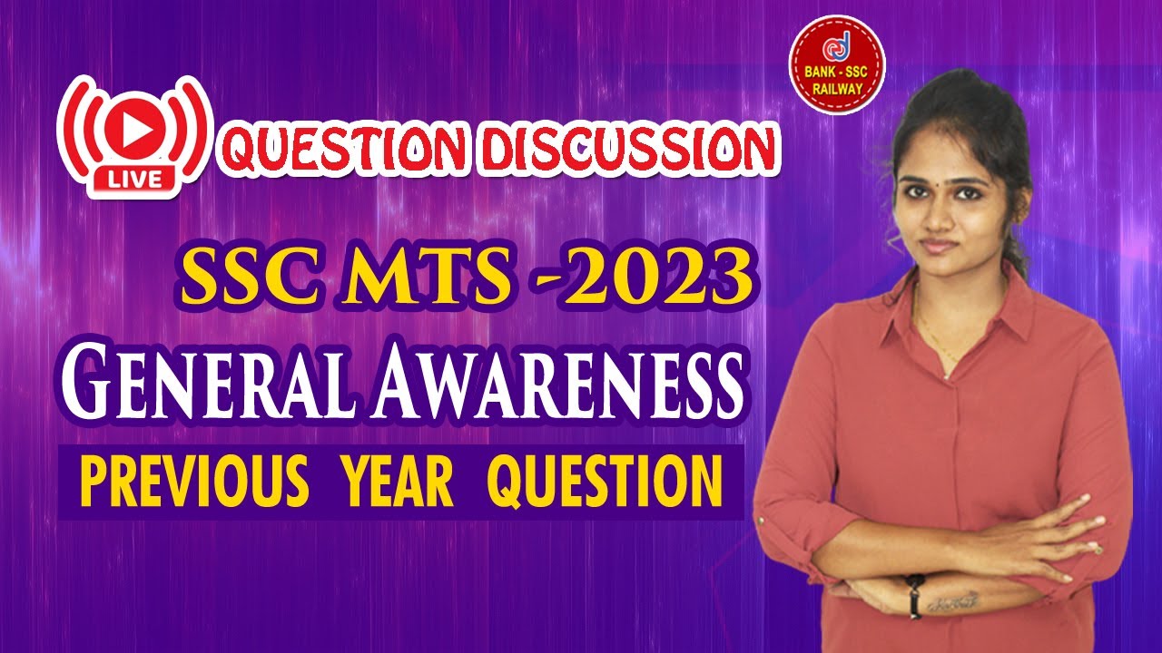 SSC MTS 2023 : General Awareness Previous Year Question Live Discussion ...