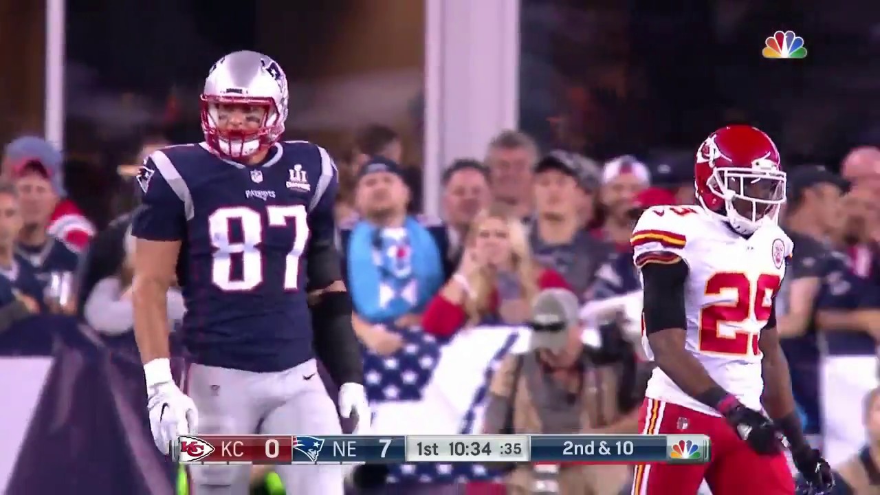 Rob Gronkowski vs Eric Berry (2017) | TE vs S Highlights - YouTube