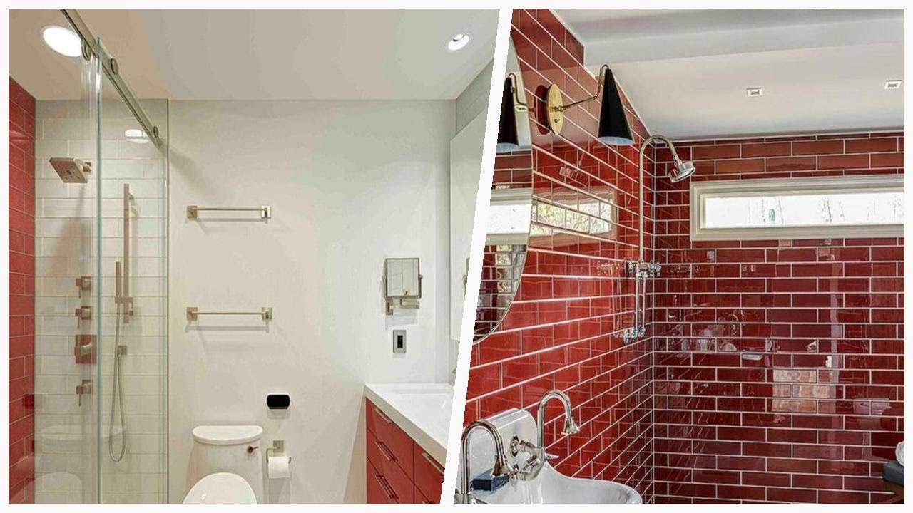 75 Small Red Bathroom Design Ideas You'll Love 🌈 - YouTube