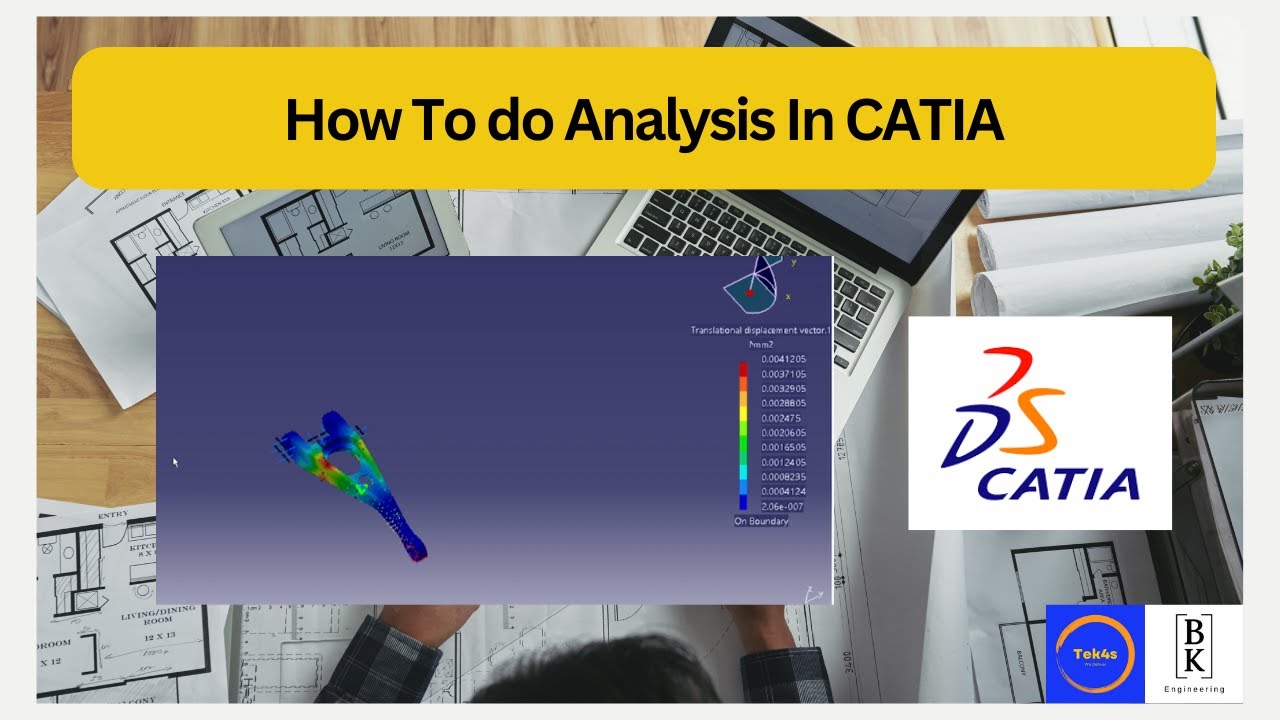 Generative Structural Analysis Workbench In CATIA | Meshing, Boundary Conditions, FEA | BK ...